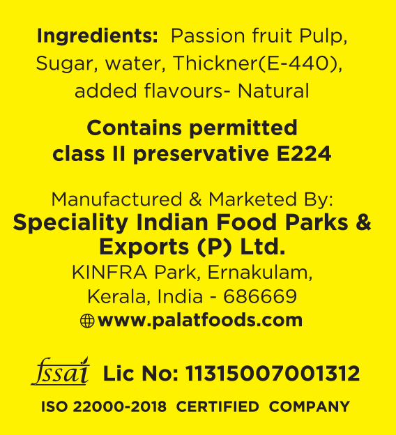 Passion Fruit Jam ‎200 GM - Palat Foods | A Trusted Culinary Food ...